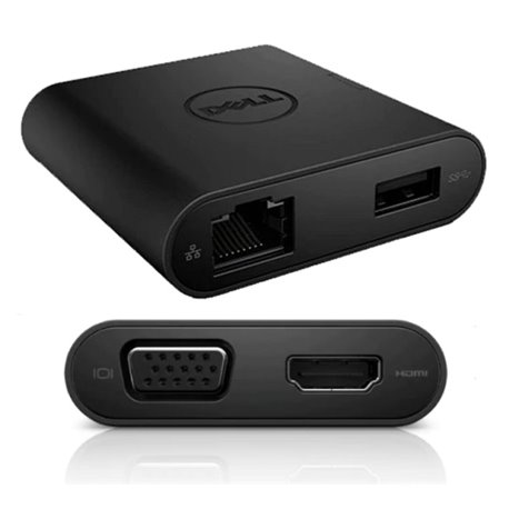 ADAPTADOR DELL USB-C a HDMI VGA ETHERNET USB 3.0