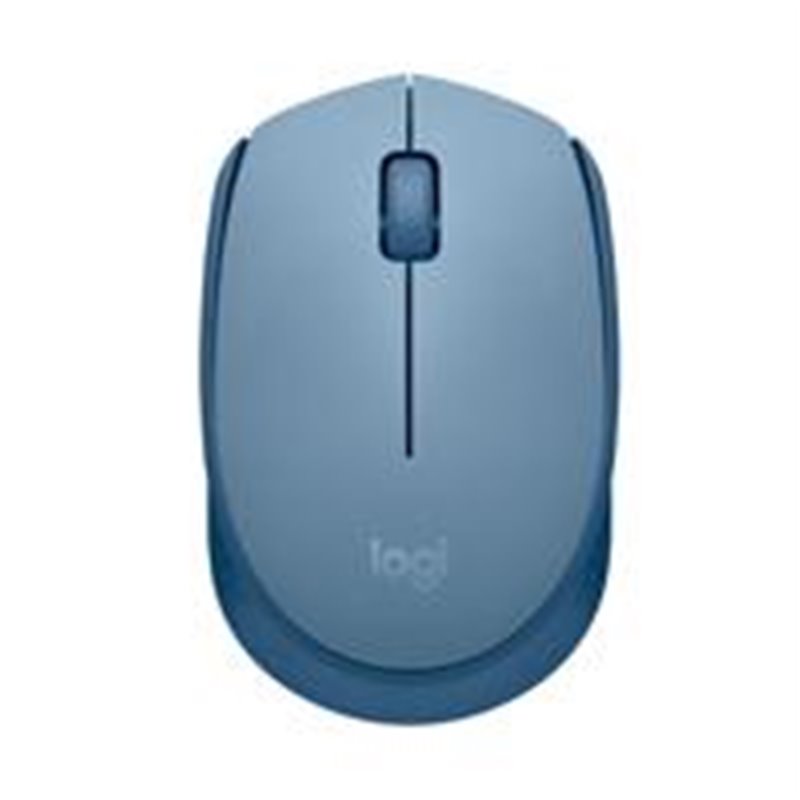 MOUSE LOGITECH M170 BLUE GREY OPTICO INALAMBRICO MINI RECEPTOR USB PC ...